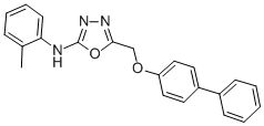 5-(((1,1′-Biphenyl)-4-yloxy)methyl)-N-(2-methylphenyl)-1,3,4-oxadiazol-2-amine CAS#: 126006-82-4 ...