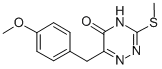 6-(4-METHOXYBENZYL)-3-(METHYLTHIO)-1,2,4-TRIAZIN-5(4H)-ONE CAS#: 118740-03-7 • ChemWhat |化学物質と生物 ...