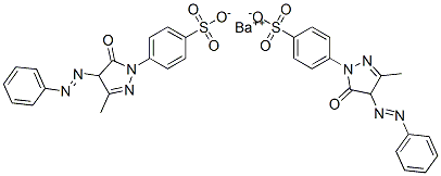 barium bis[p-[4,5-dihydro-3-methyl-5-oxo-4-(phenylazo)-1H-pyrazol-1-yl]benzenesulphonate] CAS ...