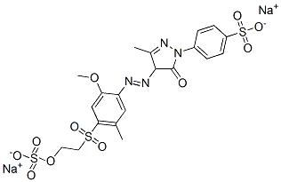 p-[4,5-dihydro-4-[[2-methoxy-5-methyl-4-[[2-(sulphooxy)ethyl]sulphonyl]phenyl]azo]-3-methyl-5 ...