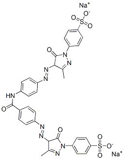 disodium p-[4-[[4-[[4-[[4,5-dihydro-3-methyl-5-oxo-1-(4-sulphonatophenyl)-1H-pyrazol-4-yl]azo ...