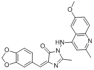 4H-Imidazol-4-one, 3,5-dihydro-5-(1,3-benzodioxol-5-ylmethylene)-3-((( 6-methoxy-2-methyl-4 ...