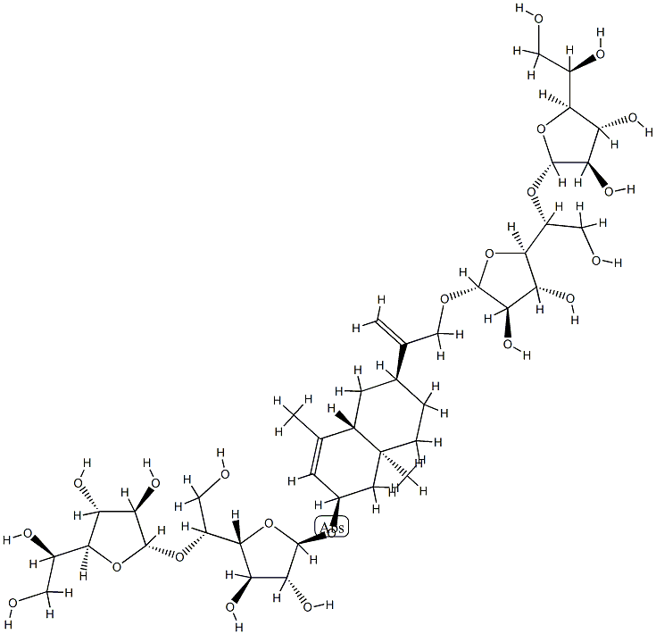 [(2R)-6β-[1-[[(5-O-β-D-Galactofuranosyl-β-D-galactofuranosyl)oxy]methyl]ethenyl]-1,2,4aβ,5,6,7,8 ...