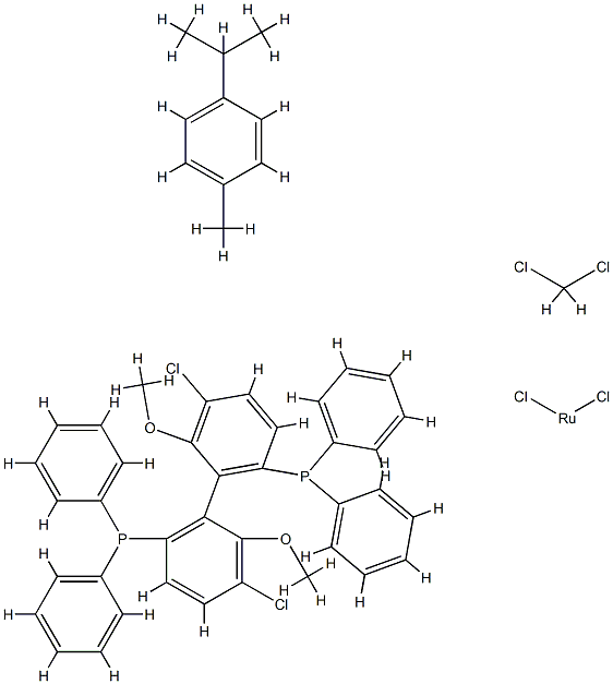 Chloro[(S)-(-)-5,5′-dichloro-6,6′-dimethoxy-2,2′-bis(diphenylphosphino ... Chloro[(S)-(-)-5,5′-dichloro-6,6′-dimethoxy-2,2′-bis(diphenylphosphino ...