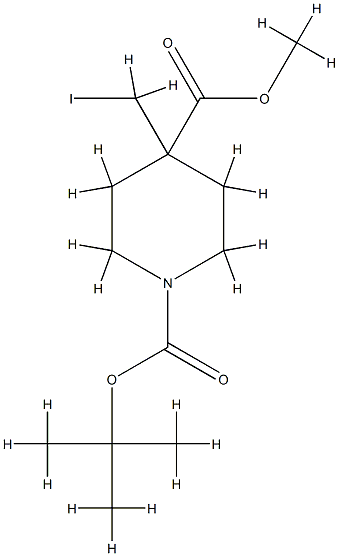 1-tert-butyl 4-Methyl 4-(iodoMethyl)piperidine-1,4-dicarboxylate CAS#: 948895-07-6 • ChemWhat ...